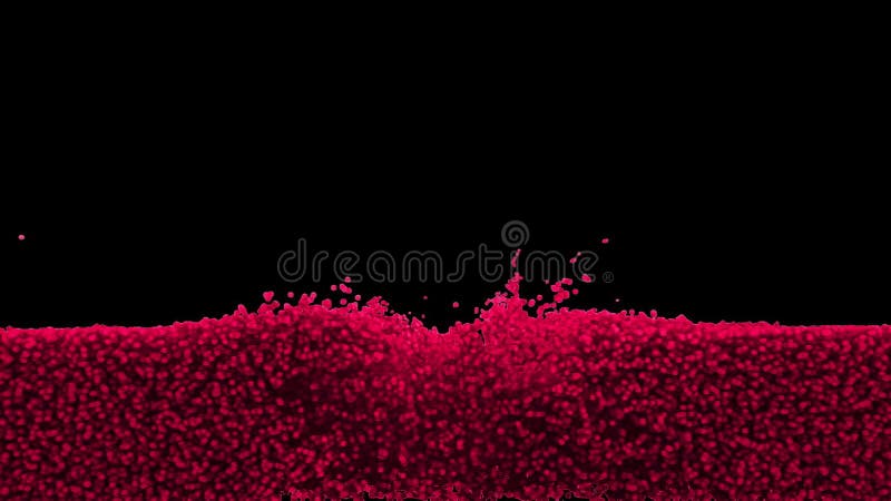 Particle-based 3D Fluid Simulation. Fluid Collision. Alpha Channel Included. Particle Flow ...