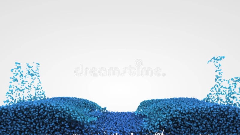 Particle-based 3D Fluid Simulation. Fluid Collision. Particle Flow. Particle-based 3D Fluid ...