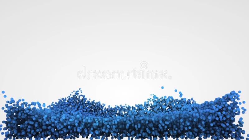 Particle-based 3D Fluid Simulation. Stock Video - Video of holographic ...