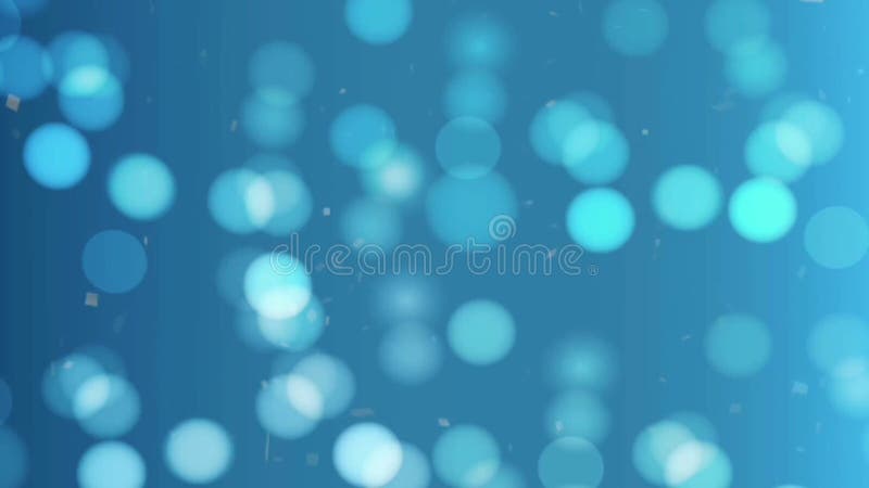 Particle Blue Beautiful Glowing Bokeh Background Loop. Stock Footage ...