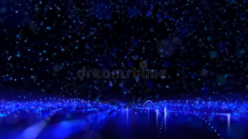 Particle blue rain stock video. Video of shiny, defocused - 168797431