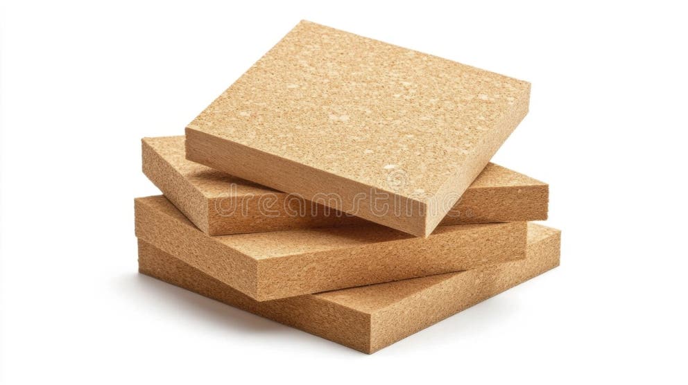 Particle Board Stack Isolated on White Background Stock Illustration ...