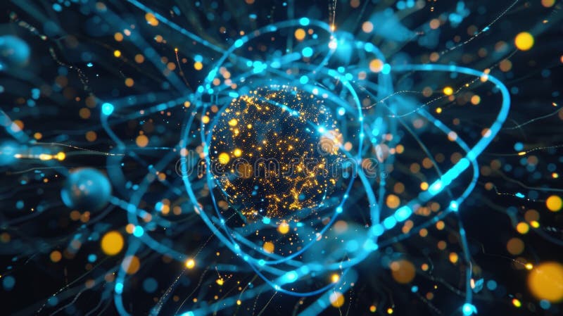 A Particle Collision Depicted in Reverse with Particles Recoiling Away ...