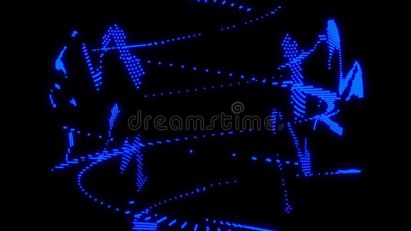 Particle Diffusion Scattering Loop Animation Motion Graphics Stock ...