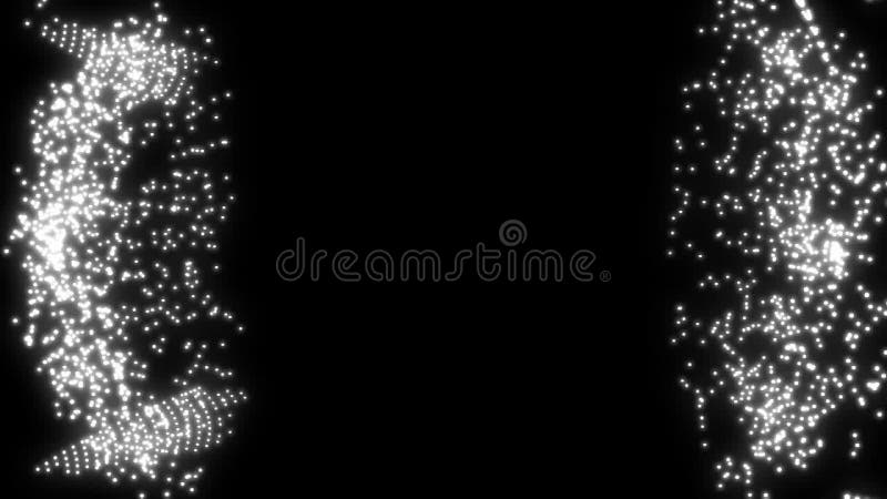 Particle Diffusion Scattering Loop Animation Motion Graphics Stock ...