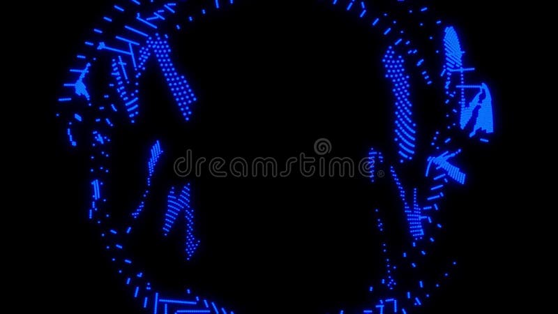 Particle Diffusion Scattering Loop Animation Motion Graphics Stock ...