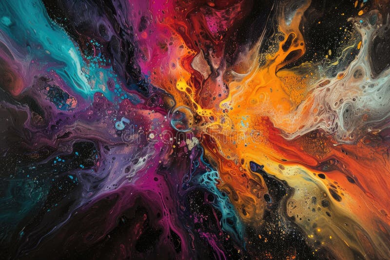 Particle-filled Abstract Art Forming a Mesmerizing Visual Spectacle ...