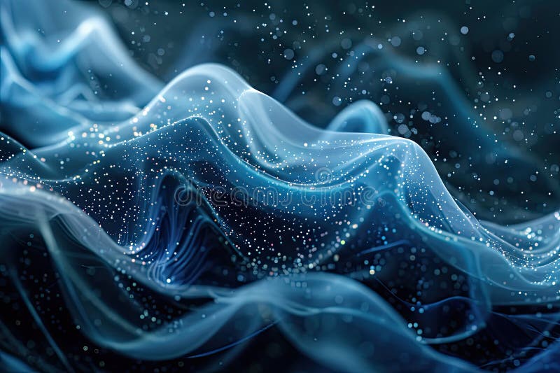A Particle-filled Abstract Art Forming a Mesmerizing Visual Spectacle ...