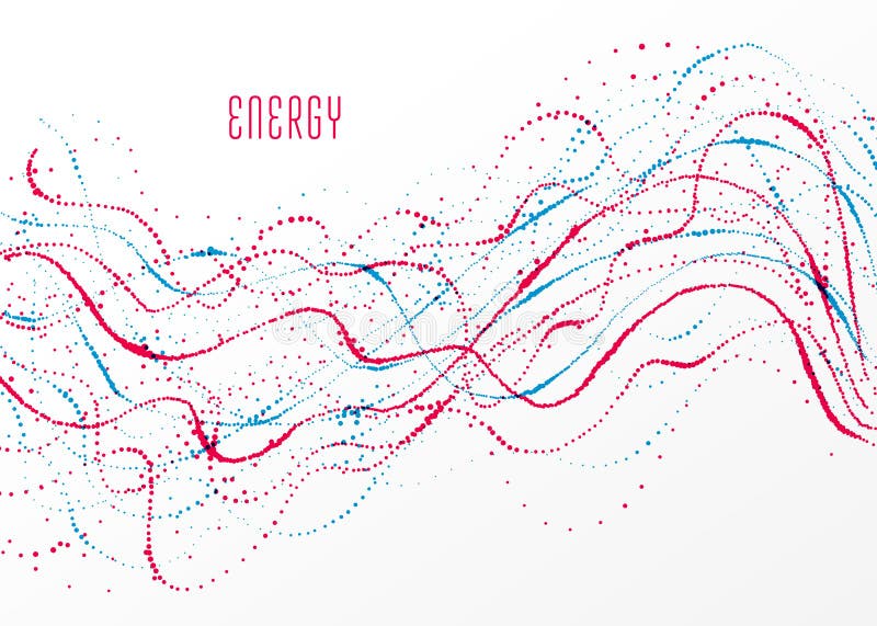 Particle Flow Array Colorful Vector Abstract Background, Life Forms Bio ...