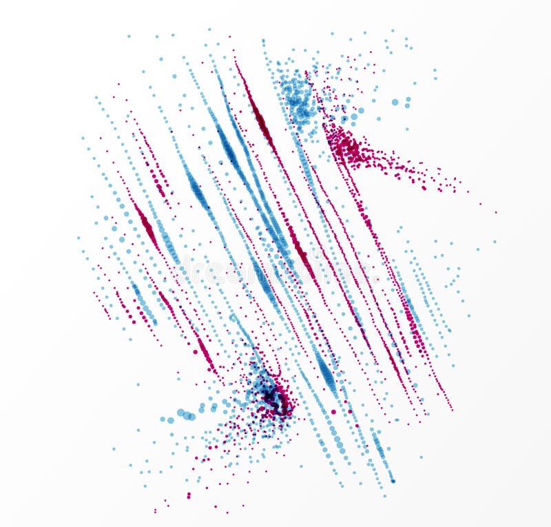 Particle Flow Array Colorful Vector Background, Life Forms Bio Theme ...