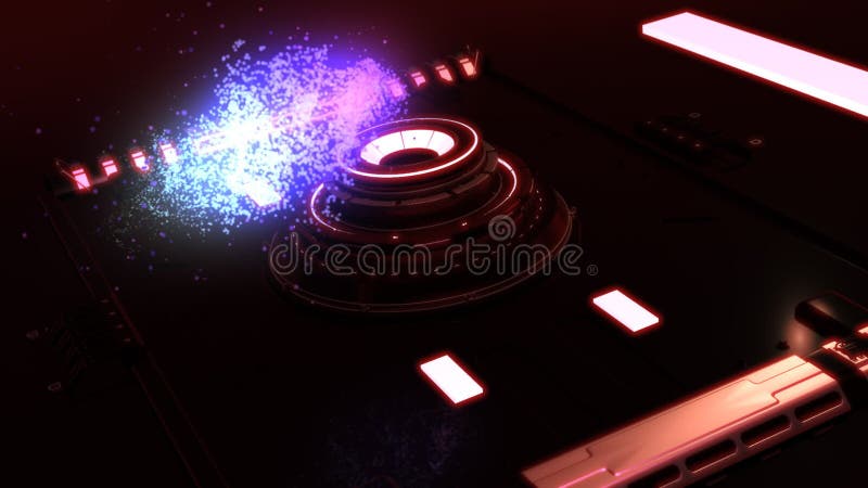 Particle Flying Energy Above a Processor Stock Footage - Video of ...