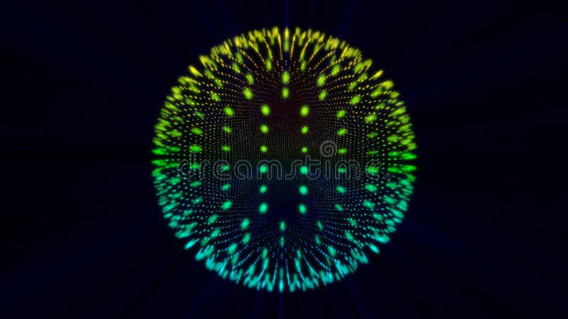 Particle Geometry Planet, Abstract Particles Background Stock ...