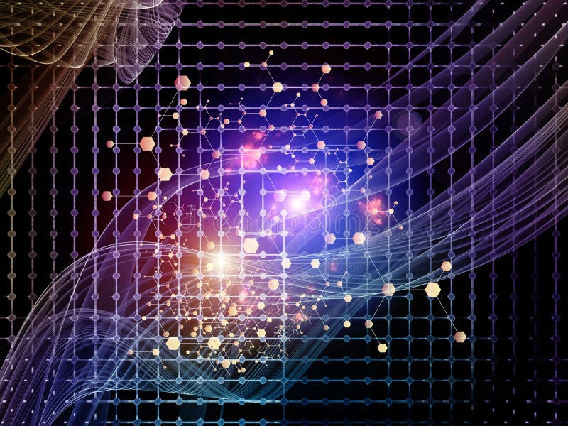 Grid Particles stock illustration. Illustration of curve - 29151989