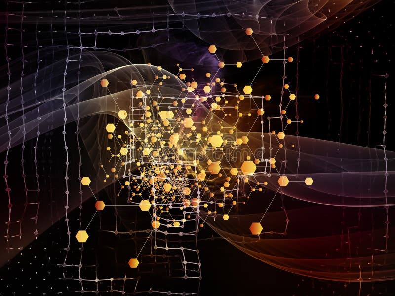 Particle Grid stock illustration. Illustration of radiance - 215090662