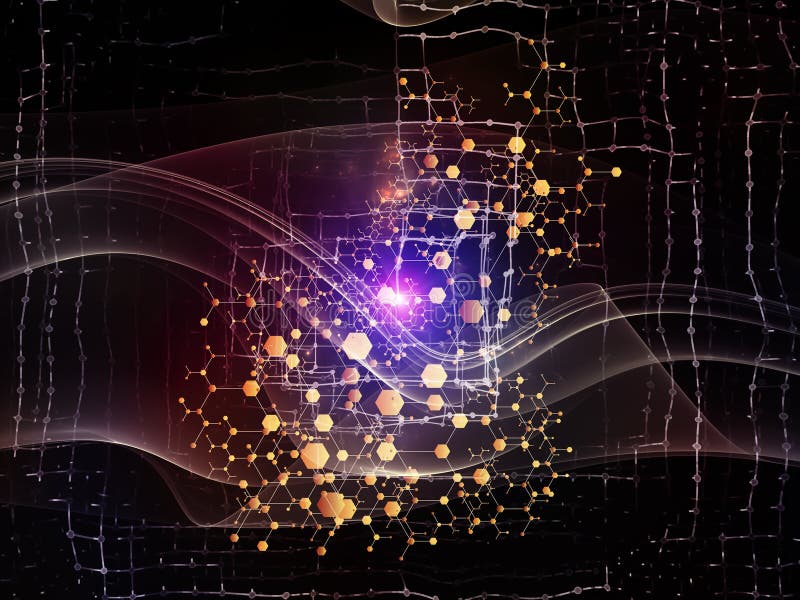 Particle Grid stock illustration. Illustration of knowledge - 218179942