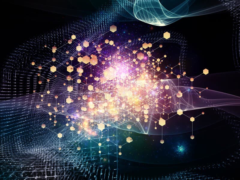 Particle Grid stock illustration. Illustration of illuminate - 219385091