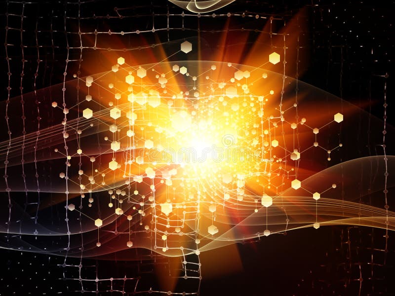 Particle Grid stock illustration. Illustration of shine - 220034950
