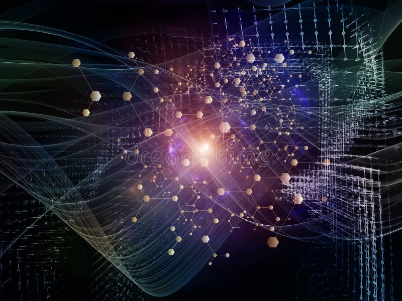 Particle Grid stock illustration. Illustration of shine - 222465420