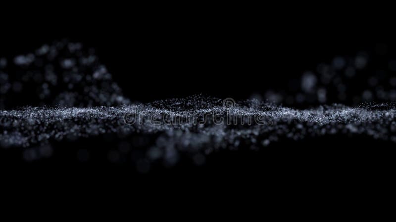 The Particle Horizon. Abstract Sea of Particles. Stock Illustration ...