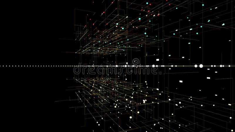 Particle HUD Digital Background Futuristic Tech Motion Interface for ...