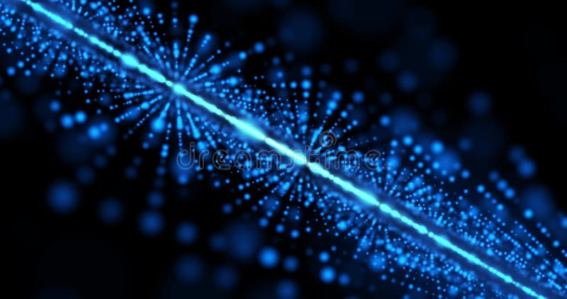 Particle Laser, Smooth Line of Light Dots, Light Show, Movement of ...
