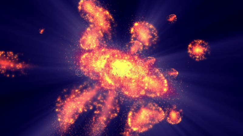 Particle Lava Explosion Abstract Fire 4k Stock Footage - Video of heat ...