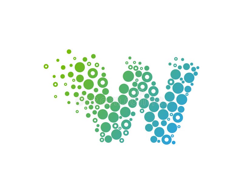 Particle Letter Icon Logo Design Element Stock Vector - Illustration of ...