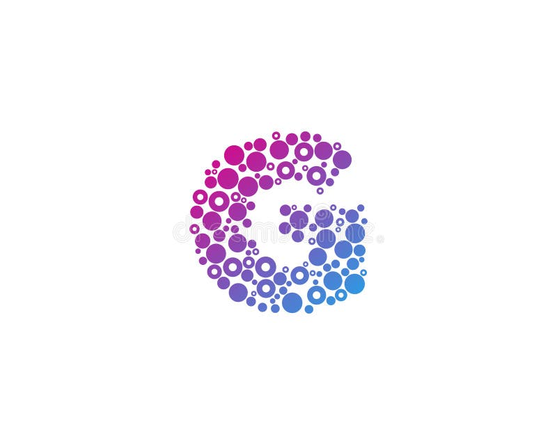 Particle Letter Icon Logo Design Element Stock Vector - Illustration of ...