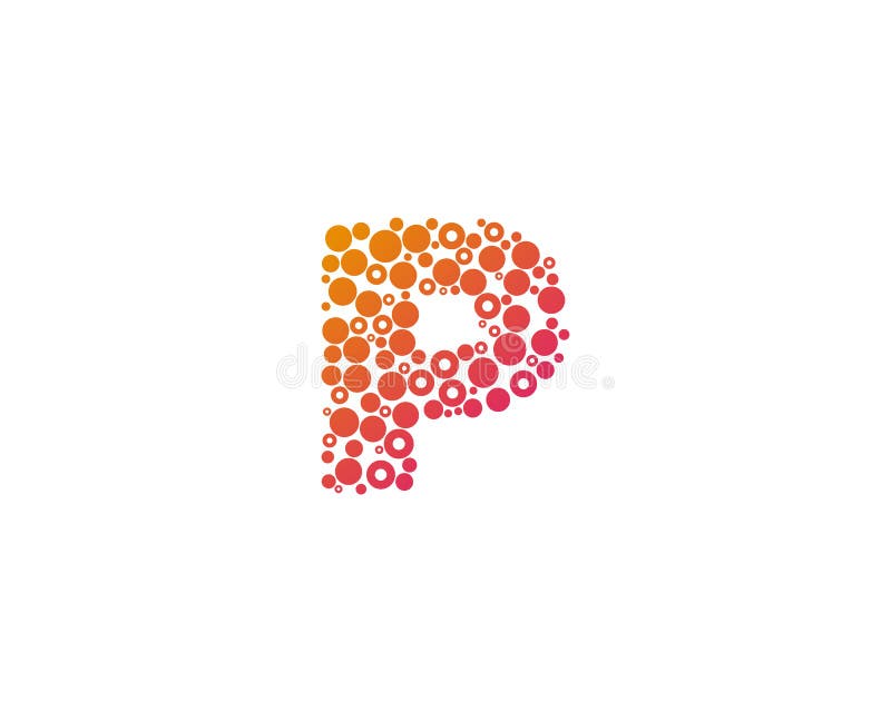 Particle Letter Icon Logo Design Element Stock Vector - Illustration of ...