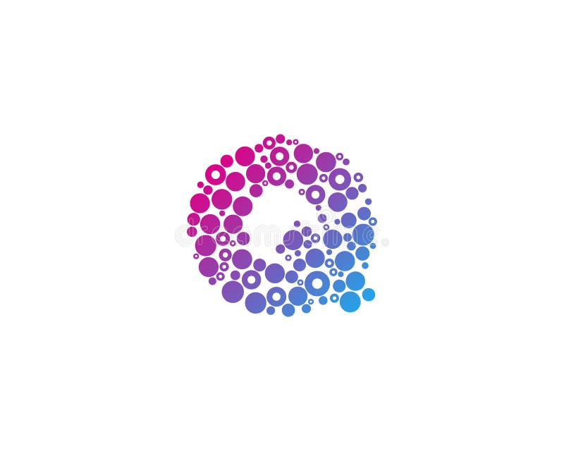 Particle Letter Icon Logo Design Element Stock Vector - Illustration of ...