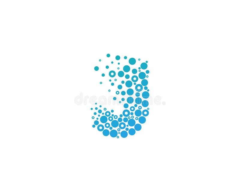 Particle Letter Icon Logo Design Element Stock Vector - Illustration of ...