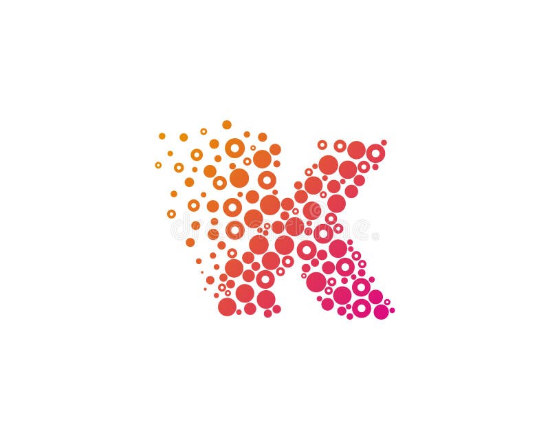 Particle Letter Icon Logo Design Element Stock Vector - Illustration of ...