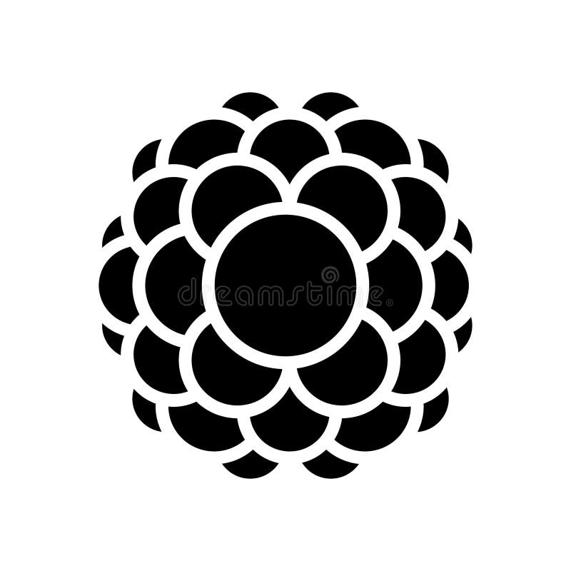 Particle Molecular Structure Glyph Icon Vector Illustration Stock ...