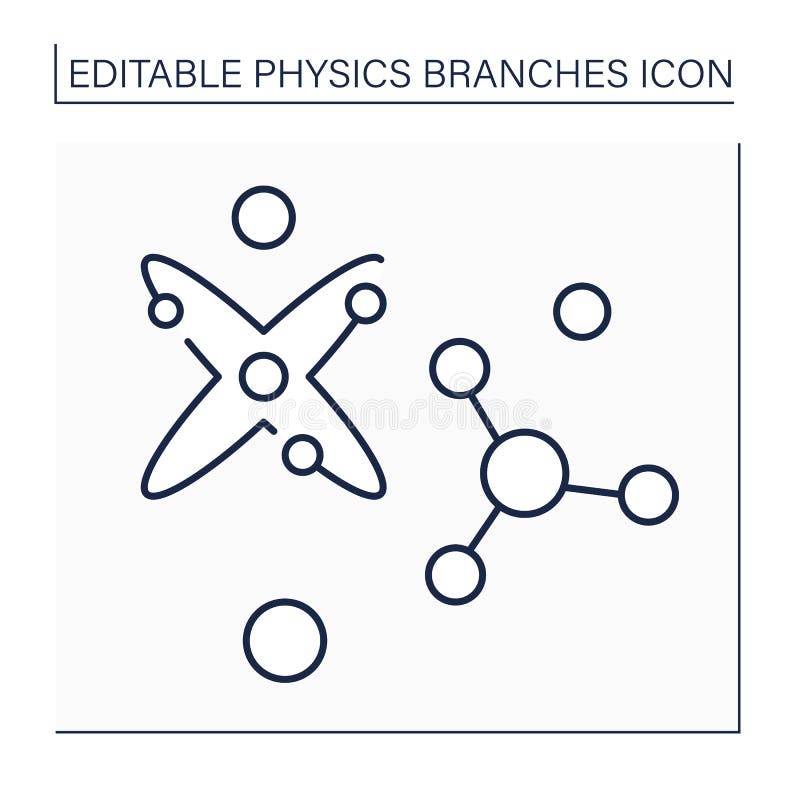 Physics line icon. stock vector. Illustration of equation - 83920291