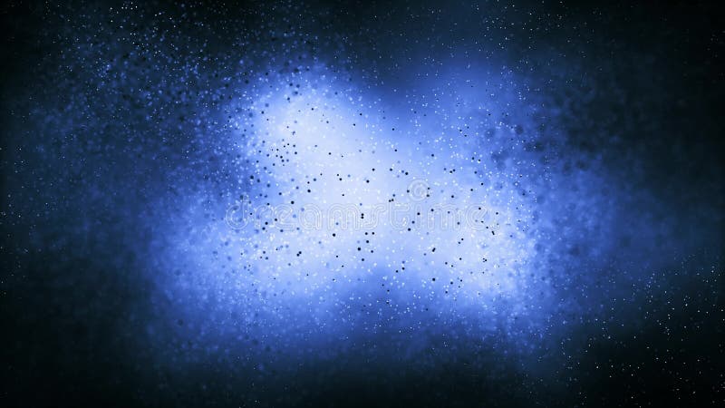 Particle Seamless Background on Blue Science Concept. 4K Stock Video ...