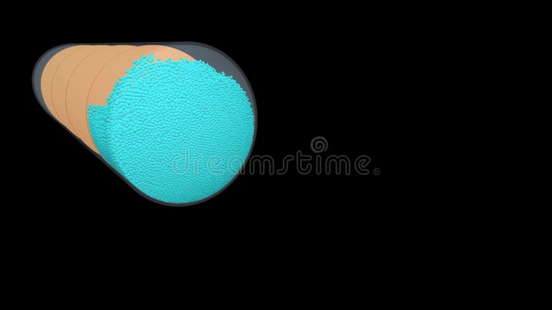 Particle Simulation Science Engineering - Tank Truck with Ring Stock ...