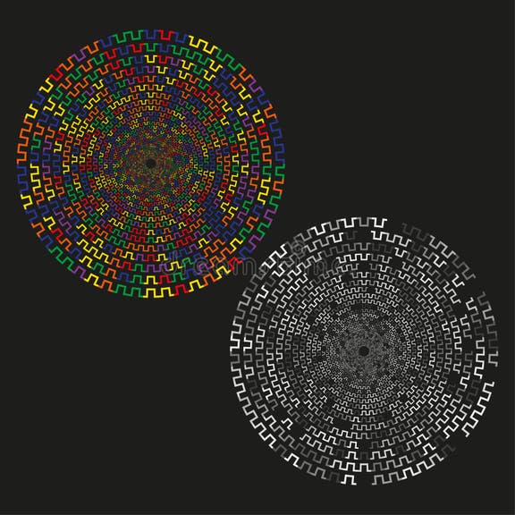 Particle Sphere Duo. Multicolor Grayscale Mix. Dynamic Cluster Vector ...