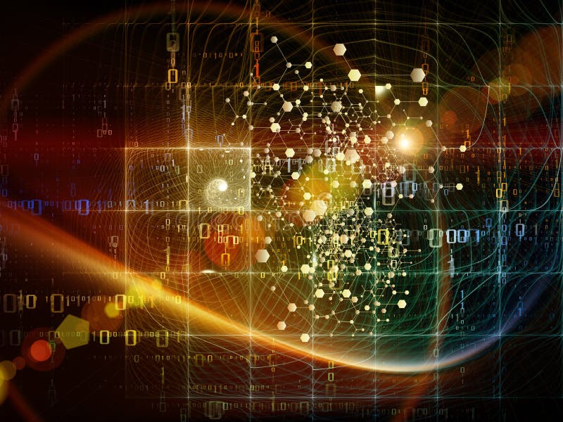 Particle Technologies stock illustration. Illustration of arithmetic ...