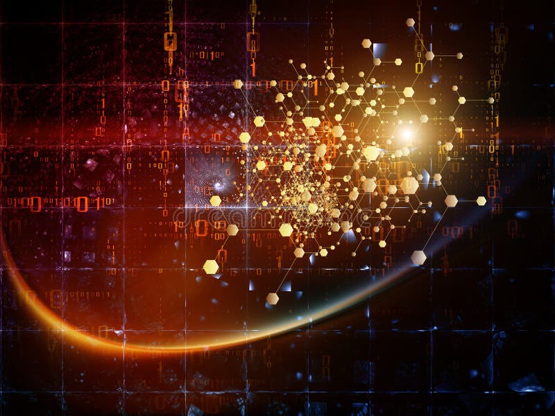 Particle Technologies stock illustration. Illustration of arithmetic ...