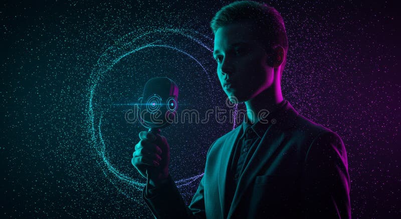 Particle Technology Security and the Future a Young Man Examines a ...