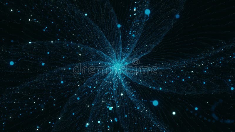 Particle Vortex, Motion Background. Abstract Shape Wave of Particles Stock Footage - Video of ...