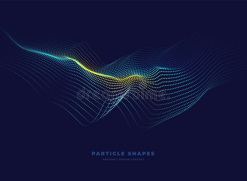 Abstract Particle Tube Wave Stock Vector - Illustration of dark ...