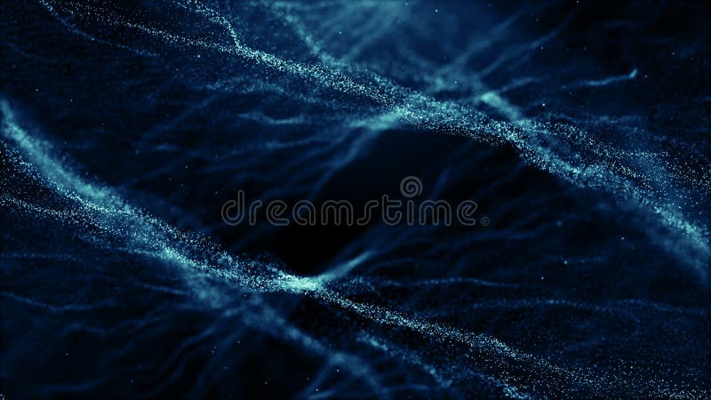Particles Blue Dust Abstract Light Motion Titles Cinematic Background ...