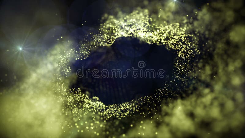 Particles Camera Throw the Particles Stock Footage - Video of spaceship ...