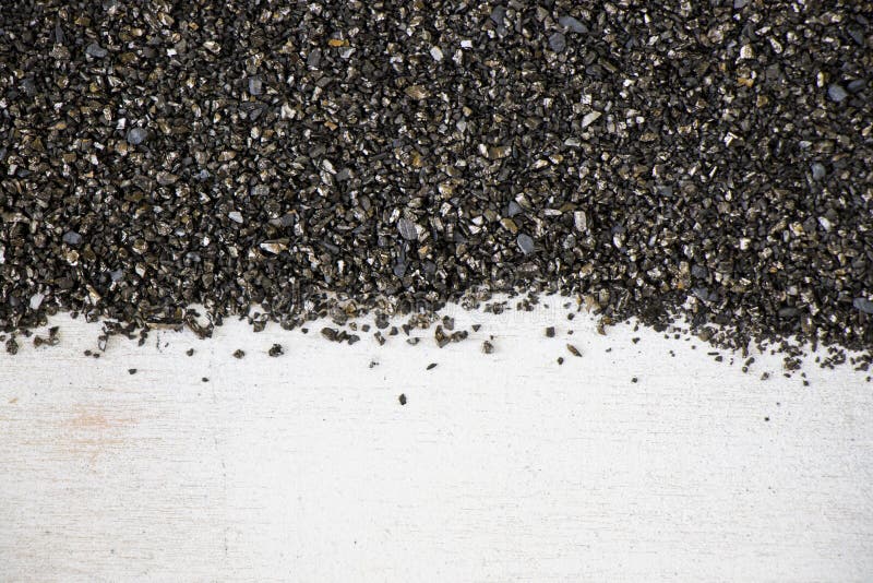 Particles of Coal on a White Background Stock Photo - Image of ...