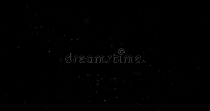 Particles Dust Cloud Isolated Black Background. Stock Video - Video of ...