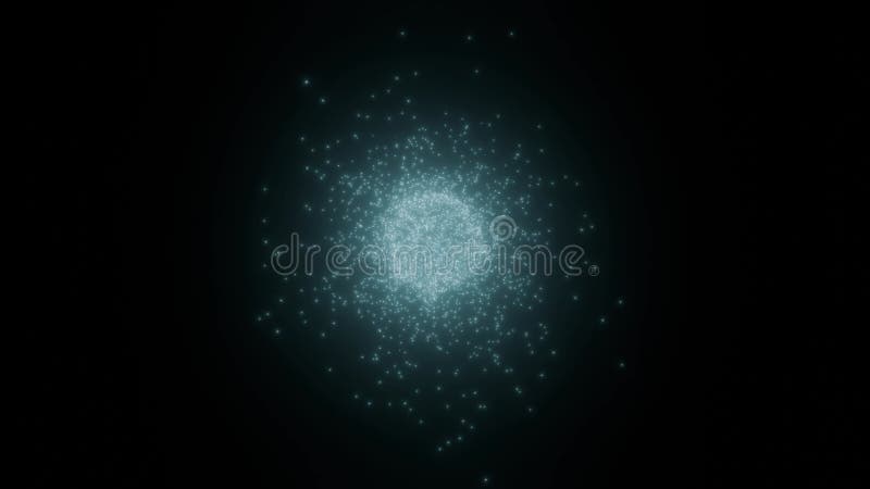 Particles Explode in Black Space Concept Stock Video - Video of planet ...