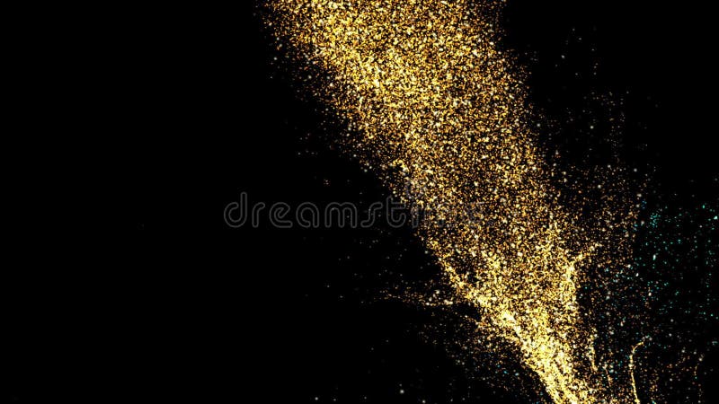 Particles Explosion Animation Mixing Over Black Background Stock ...