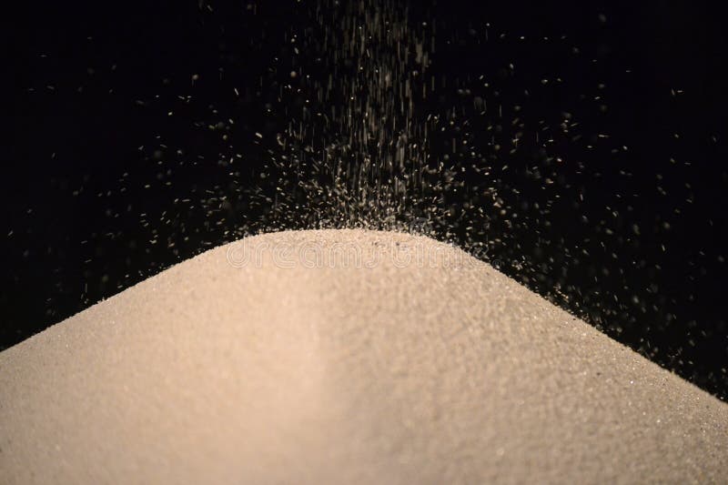Particles Falling on the Hourglass Bounce Back Stock Image - Image of ...