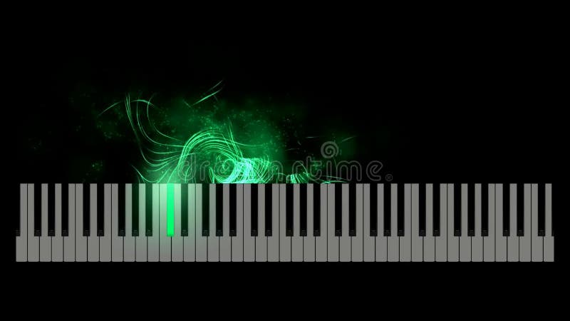 Particles Floating Out Od Piano Keyboard Stock Video - Video of chord ...